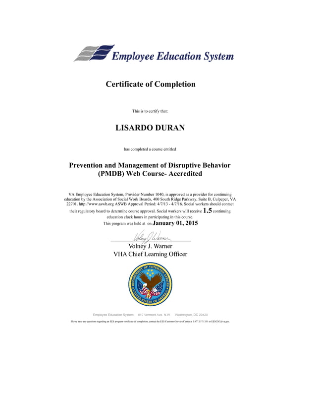 Prevention and Management of Disruptive Behavior | PDF