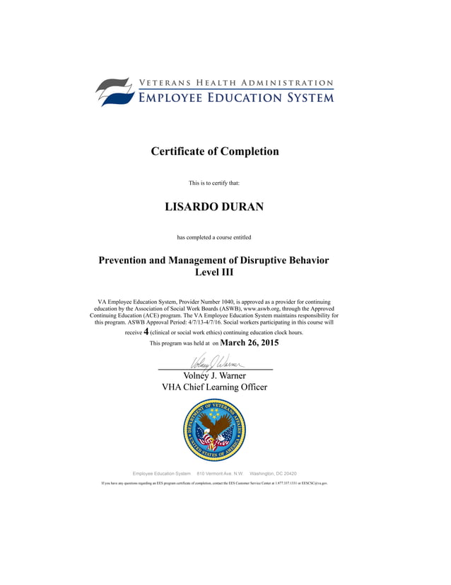 Prevention and Management of Disruptive Behavior | PDF