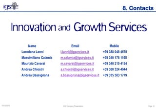 IGS Company Presentation | PDF