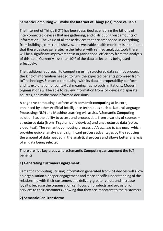 Semantic Computing will make the Internet of Things 2 | PDF