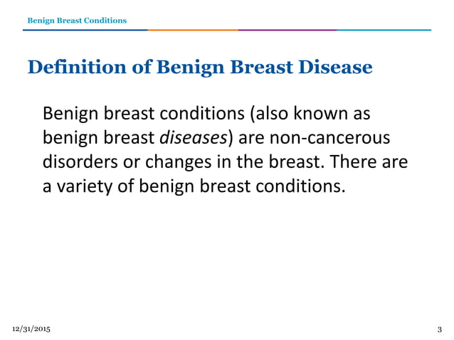 Tara PowerPoint Benign Breast Disease | PPT