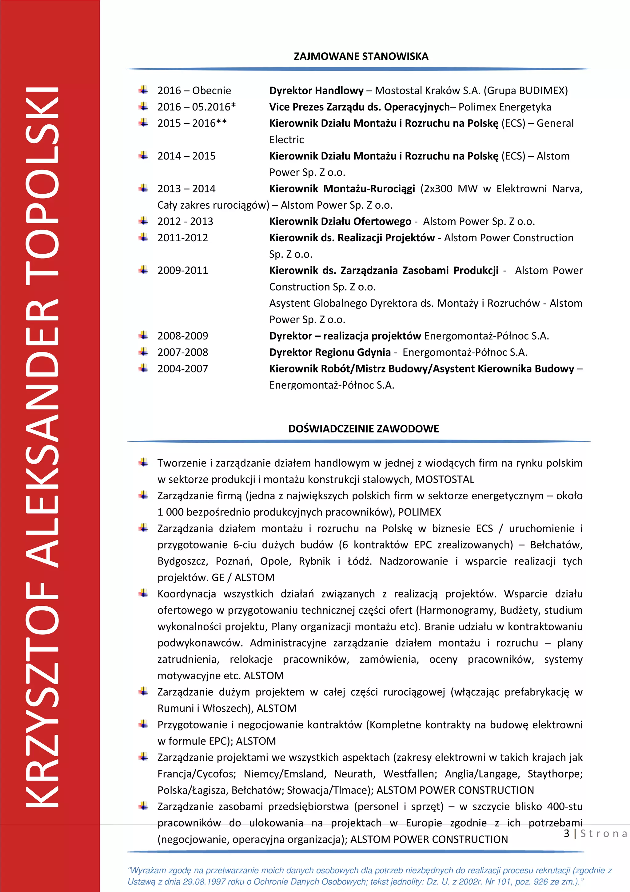 CV PL Krzysztof Topolski | PDF