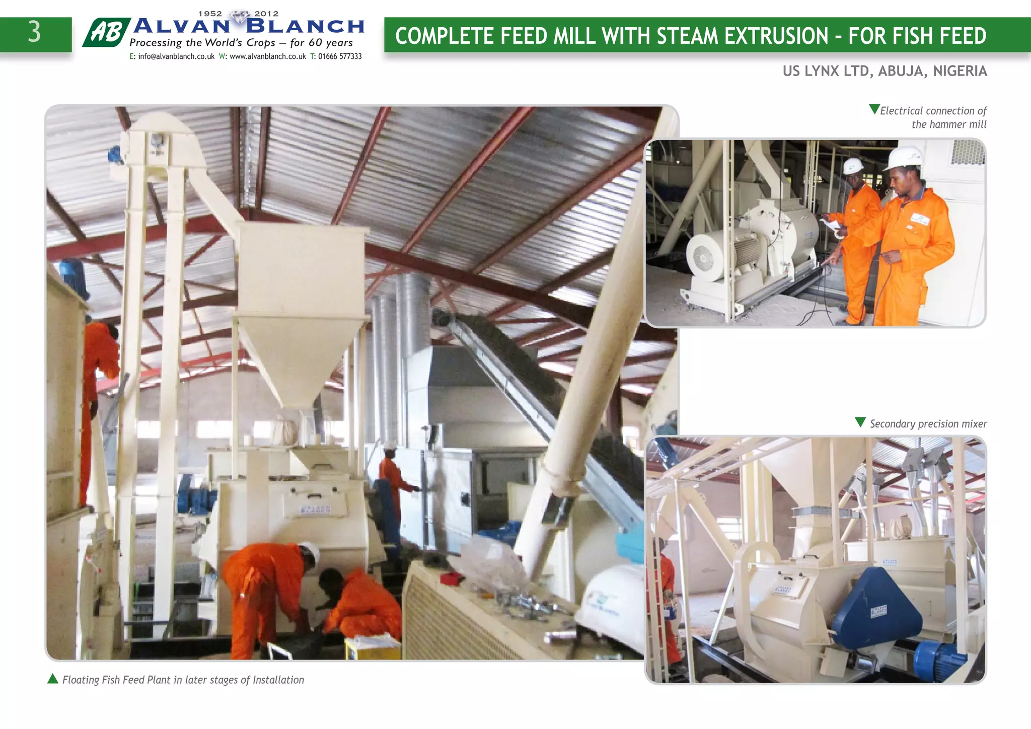 COMPLETE FEED MILL WITH STEAM EXTRUSION-US LYNX | PDF | Manufacturing ...