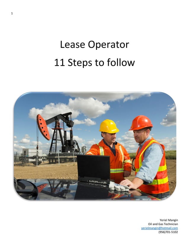 Lease Operator | PDF