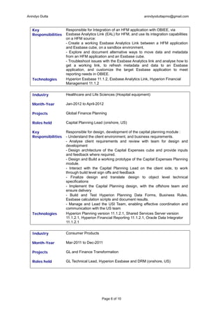 AnindyoDutta - Manager, MBA, BTech, Oracle Certified - Hyperion Resume ...