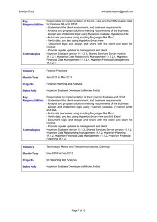 AnindyoDutta - Manager, MBA, BTech, Oracle Certified - Hyperion Resume ...