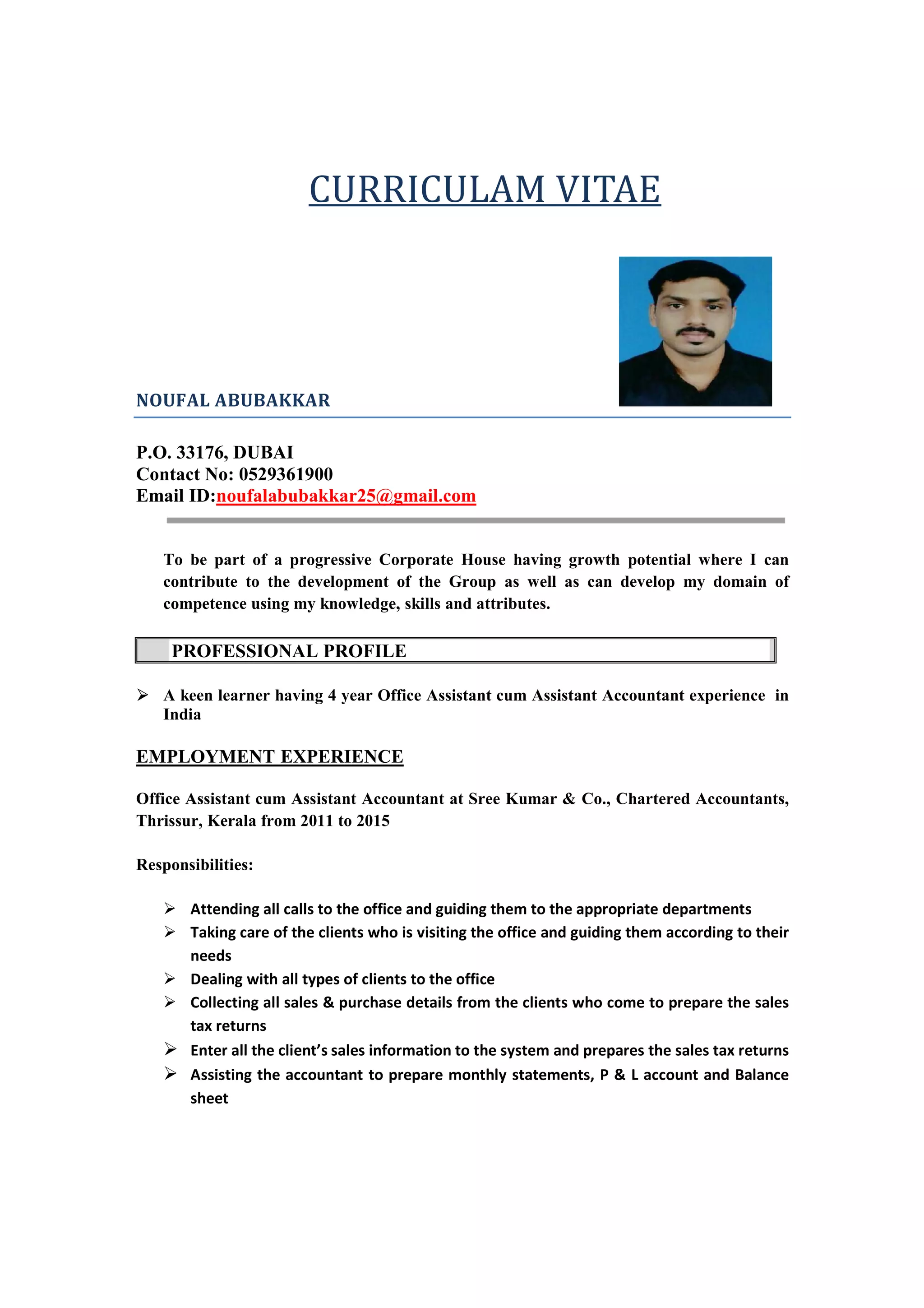 CV OF NAUFAL | PDF