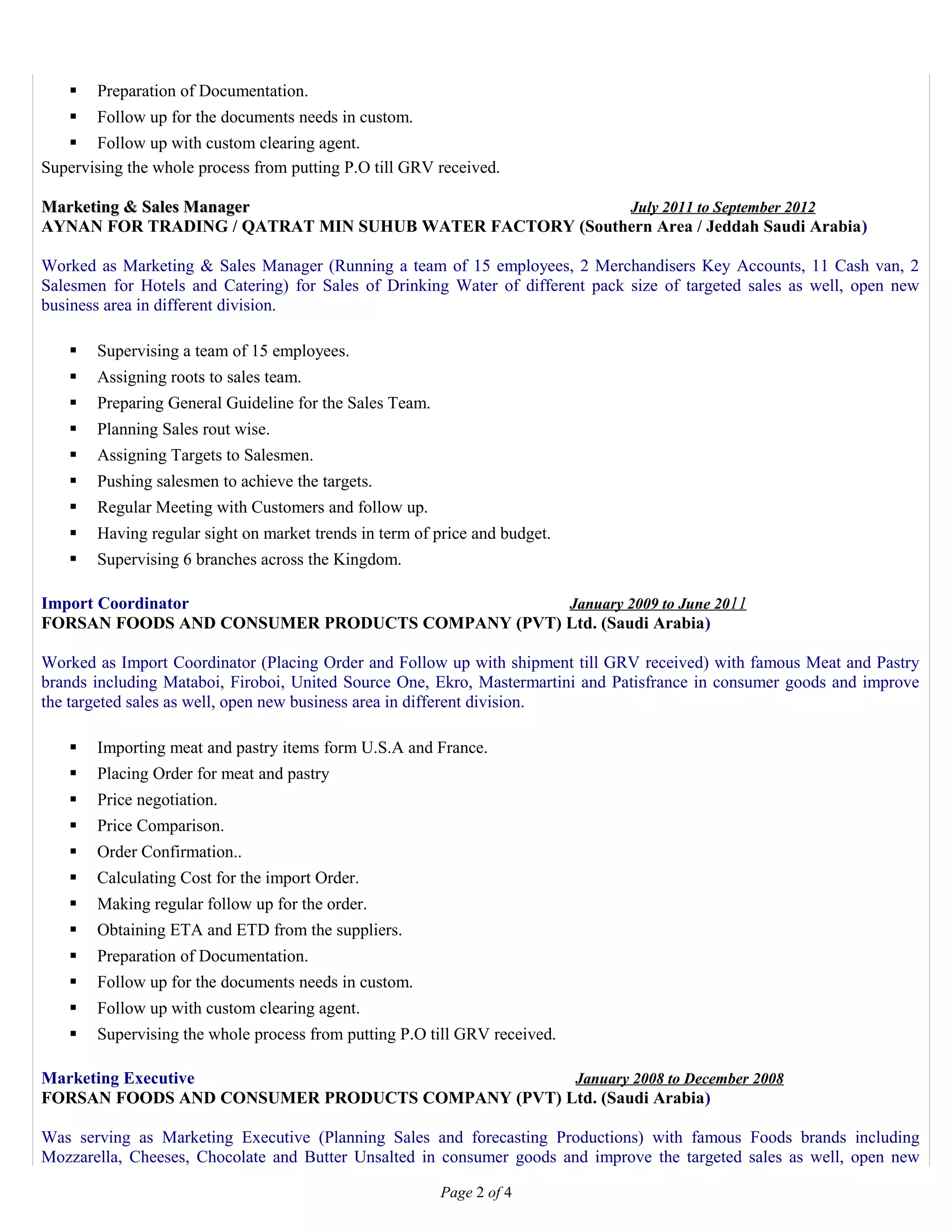Muhammad Israr C.V updated | DOC