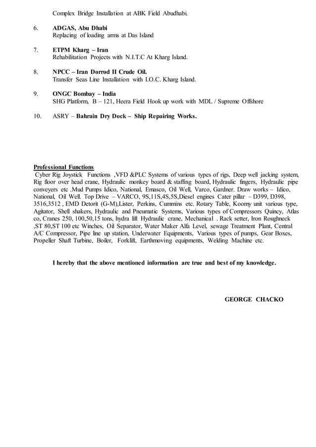 george chacko cv - Copy | PDF