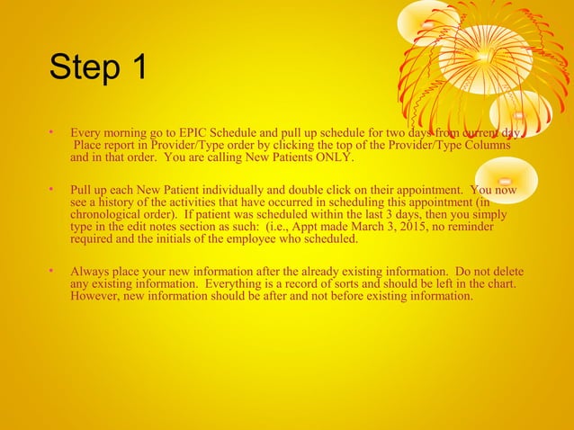 CONFIRMATION CALL PROCEDURE | PPT