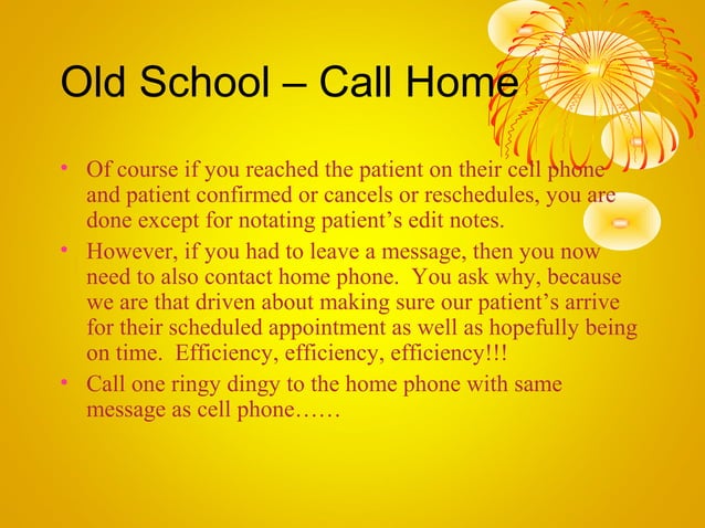 CONFIRMATION CALL PROCEDURE | PPT