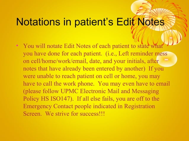 CONFIRMATION CALL PROCEDURE | PPT