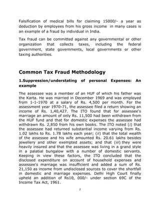 Tax Fraud research paper | PDF | Free Download