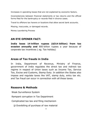 Tax Fraud research paper | DOC