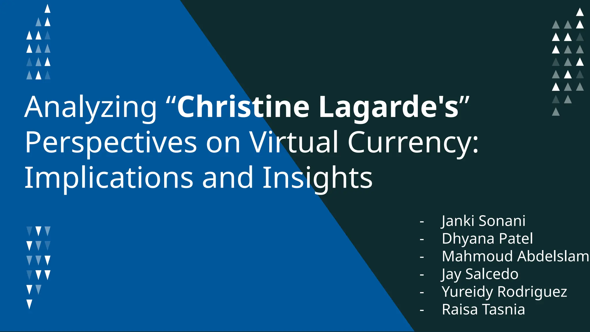 Analyzing Christina Lagarde's Perspectives | PPTX