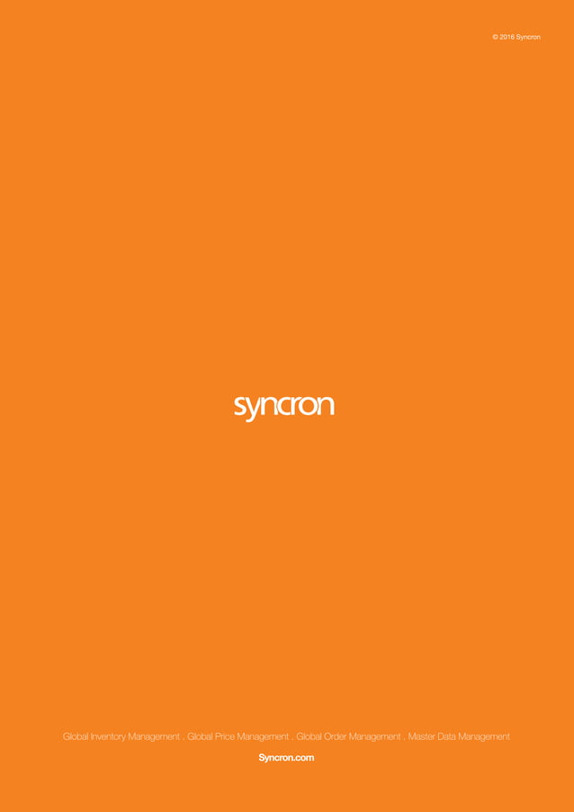 Syncron Overview Brochure | PDF