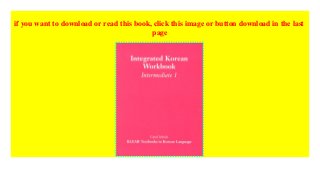 Integrated Korean Advanced 1 Pdf