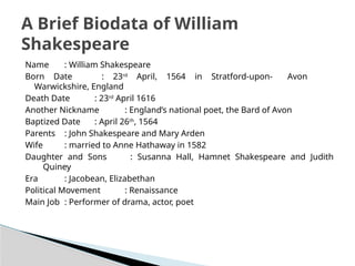 467894688-Biography-of-William-Shakespeare.pptx