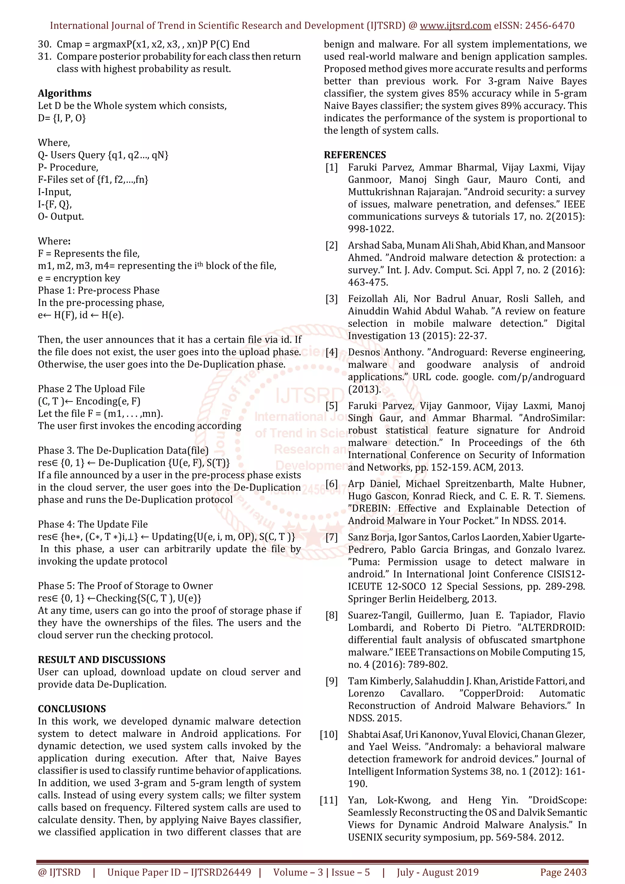 Malware Detection In Android Applications Pdf