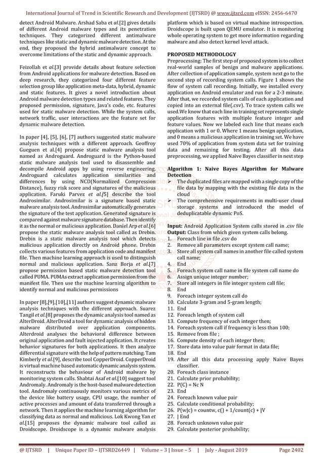 Malware Detection In Android Applications Pdf