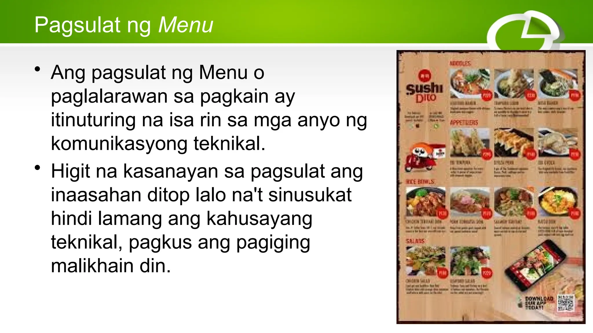 468123284-MENU-NG-PAGKAIN. teknikal bokasyunal | PPTX
