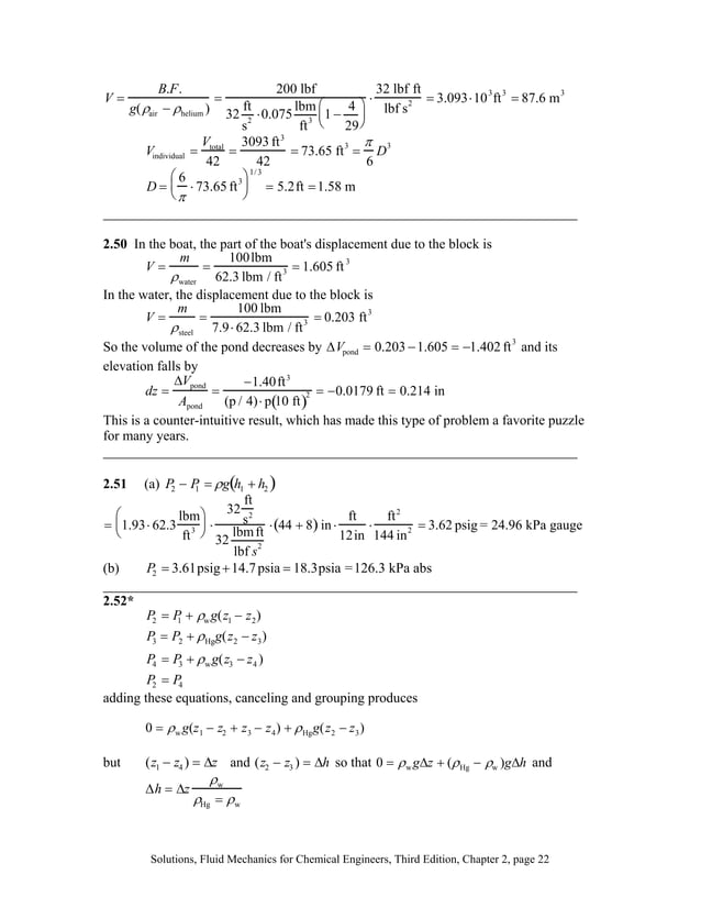 Fluid Mechanics for Chemical Engineers, 3rd Edition | PDF