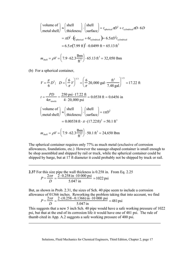 Fluid Mechanics for Chemical Engineers, 3rd Edition
