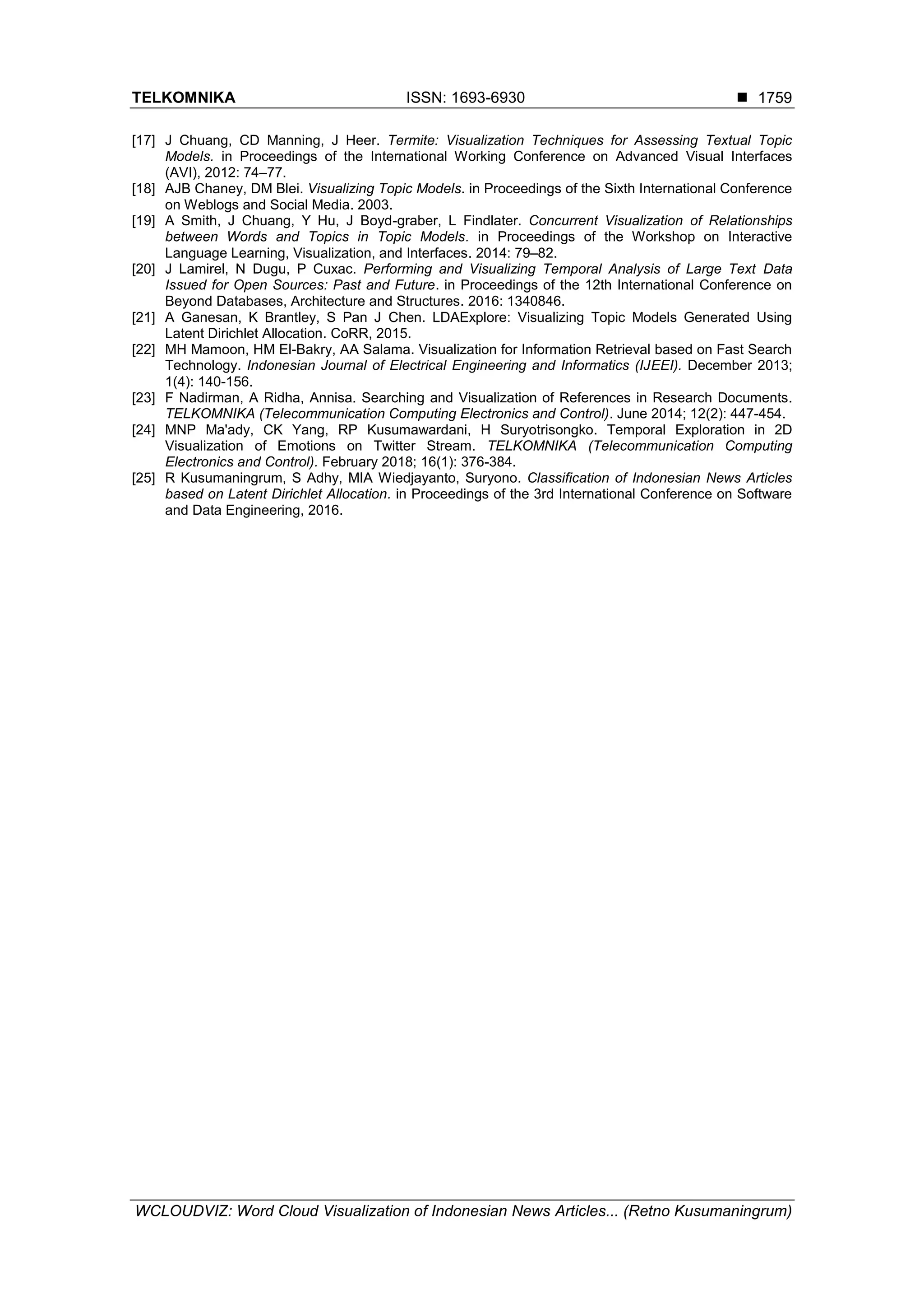 Wcloudviz Word Cloud Visualization Of Indonesian News Articles Classification Based On Latent