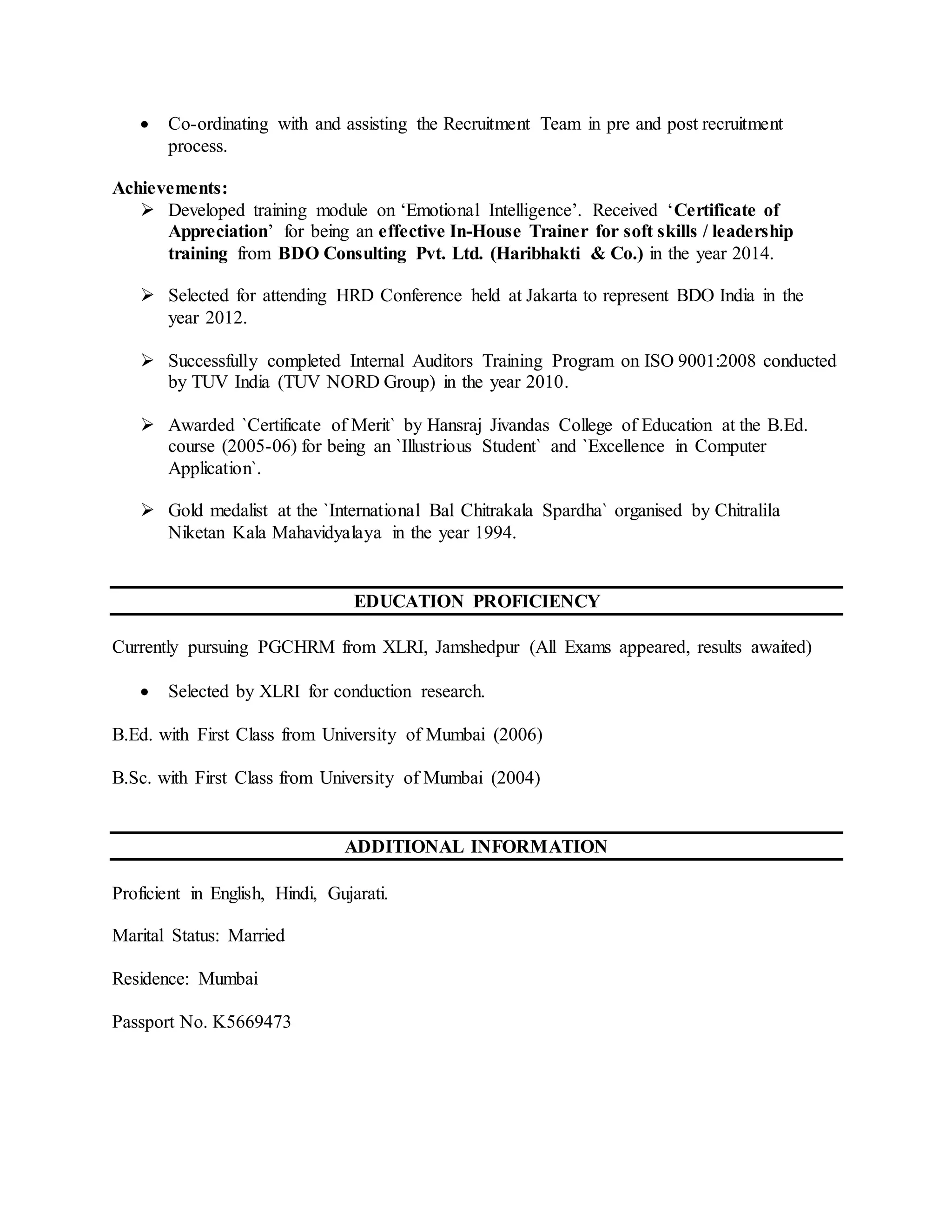 Hetal V. Parikh Resume | DOCX