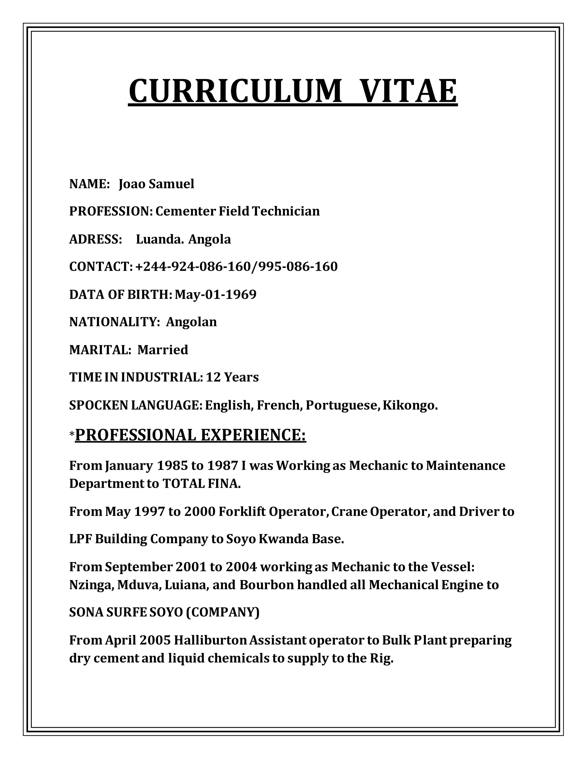 CURRICULUM VITAL | DOCX