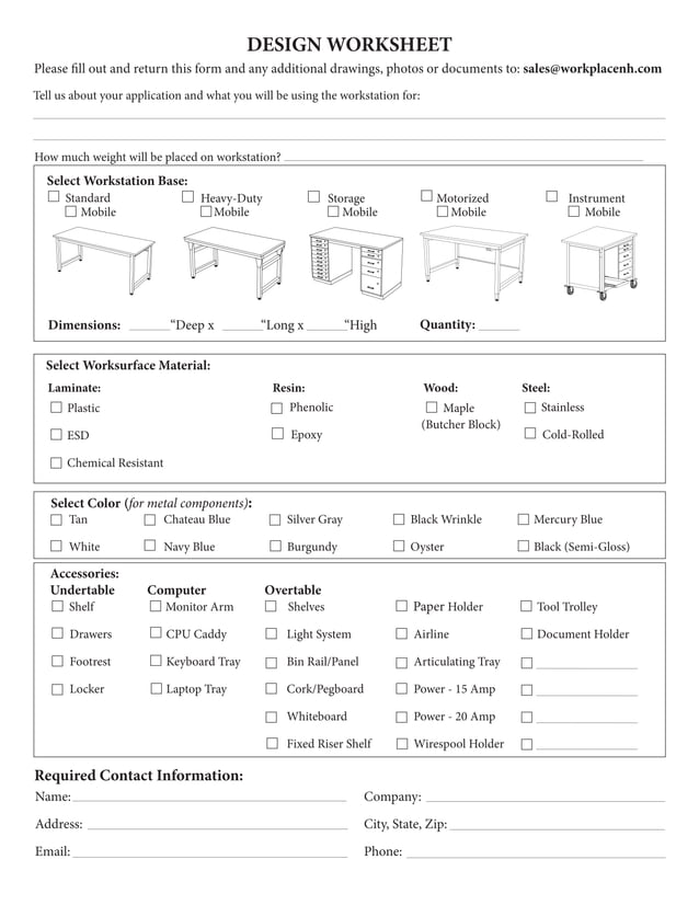 Design-Worksheet | PDF