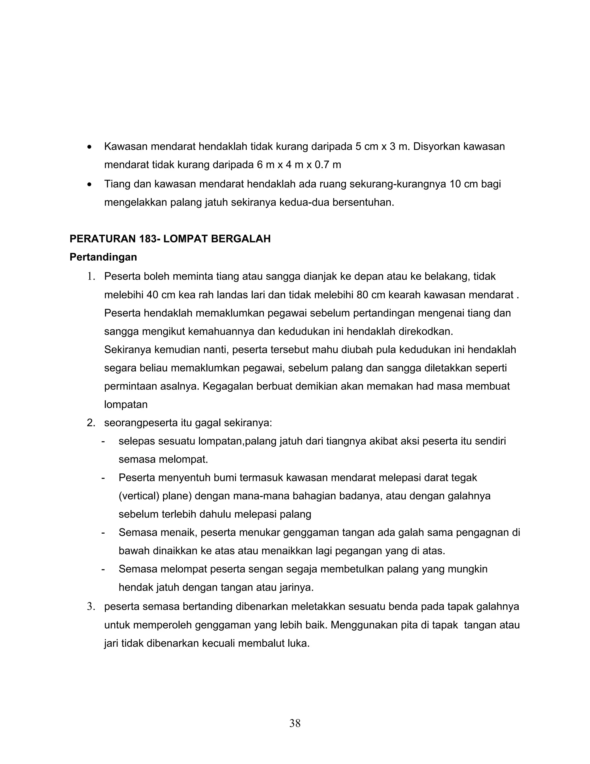 Peraturan Olahraga KOAM | PDF