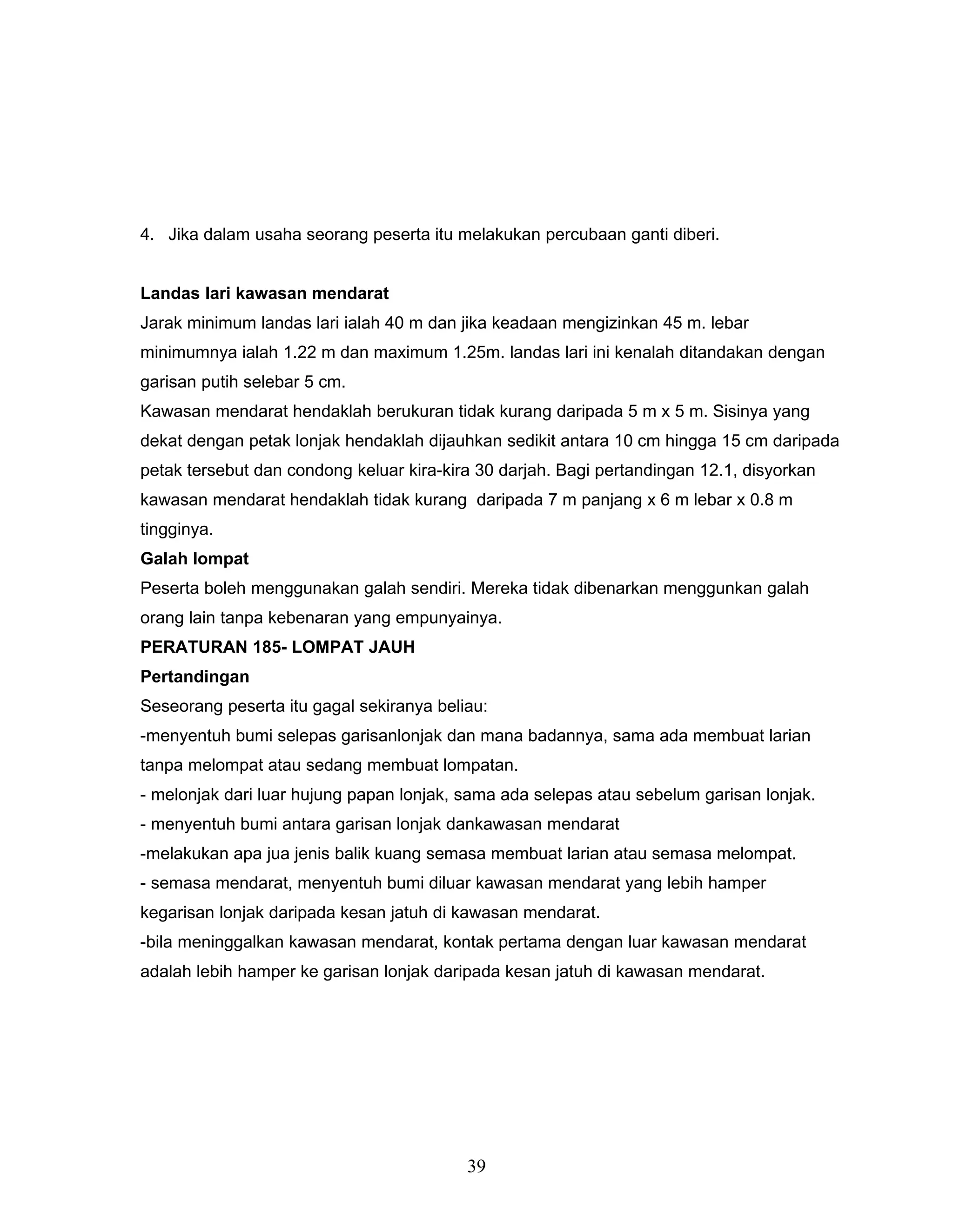 Peraturan Olahraga KOAM | PDF