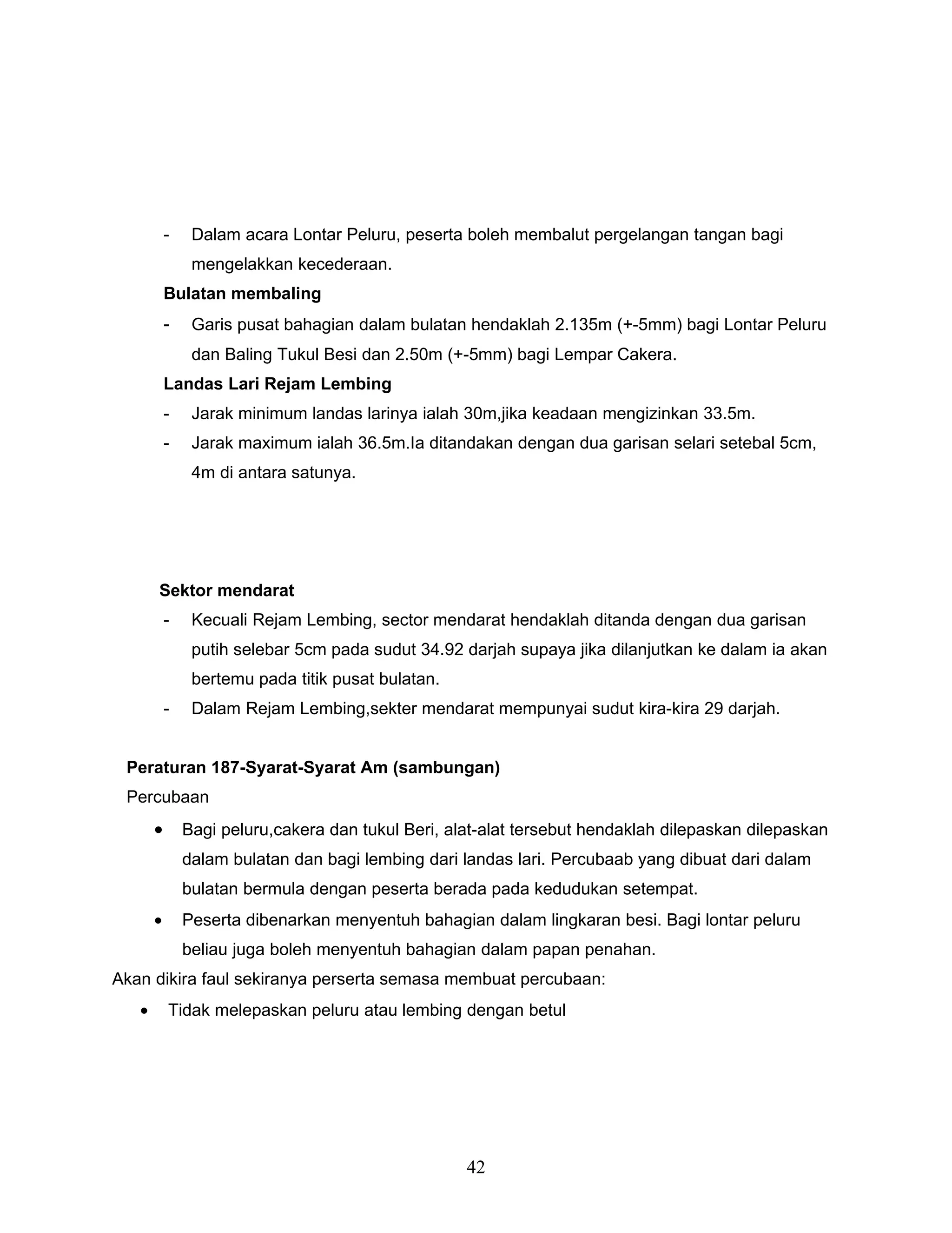 Peraturan Olahraga KOAM | PDF