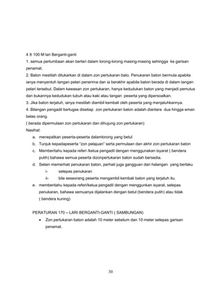Peraturan Olahraga KOAM | PDF
