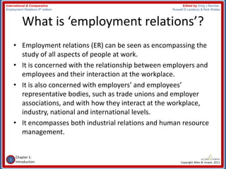 Introduction to Employment Relation | PPT