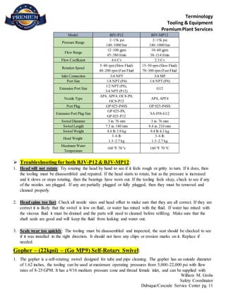 Tooling Equipment Terminology Training | DOCX