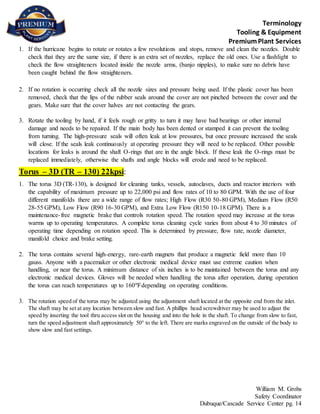 Tooling Equipment Terminology Training | DOCX