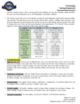 Tooling Equipment Terminology Training | DOCX