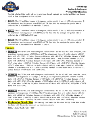 Tooling Equipment Terminology Training | DOCX