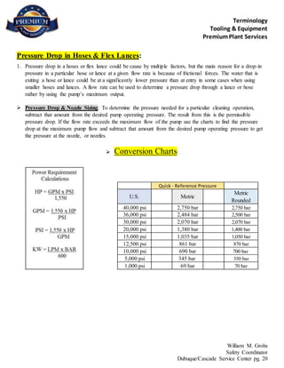 Tooling Equipment Terminology Training | DOCX
