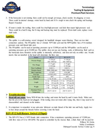 Tooling Equipment Terminology Training | DOCX