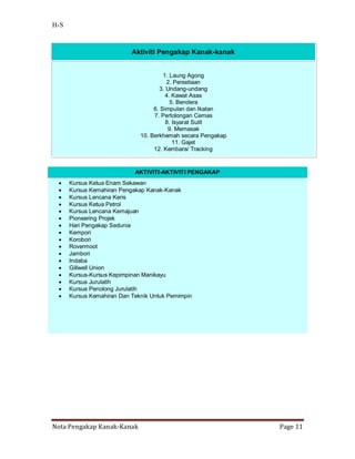 46905554 nota-pengakap-kanak-kanak | PDF