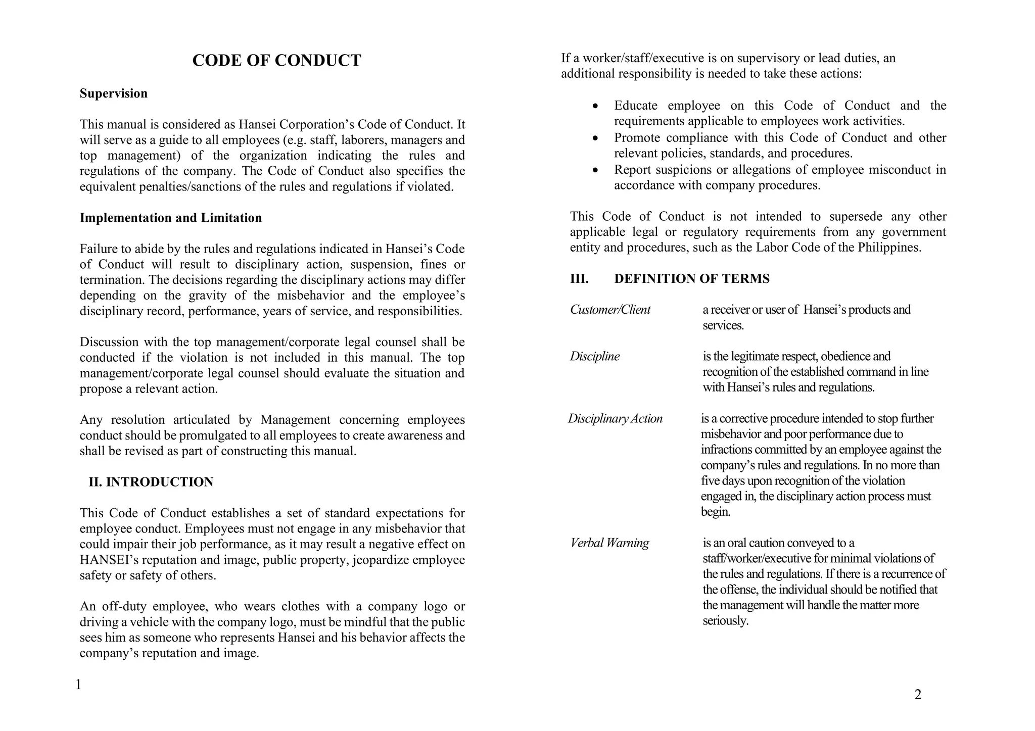 Code of Discipline 2014 | PPT