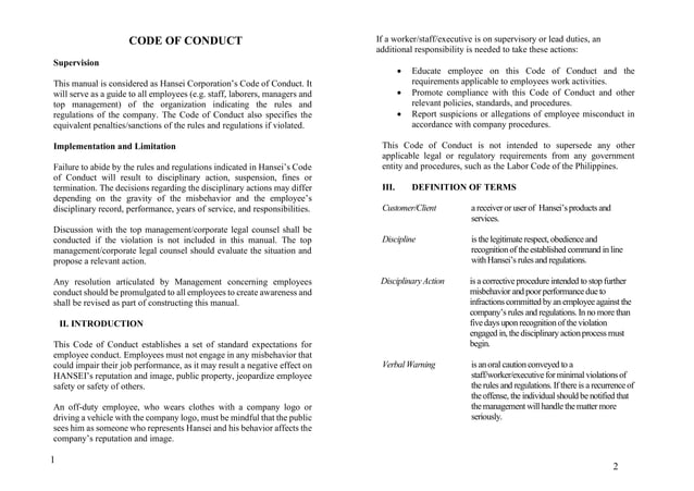 Code of Discipline 2014 | PPT