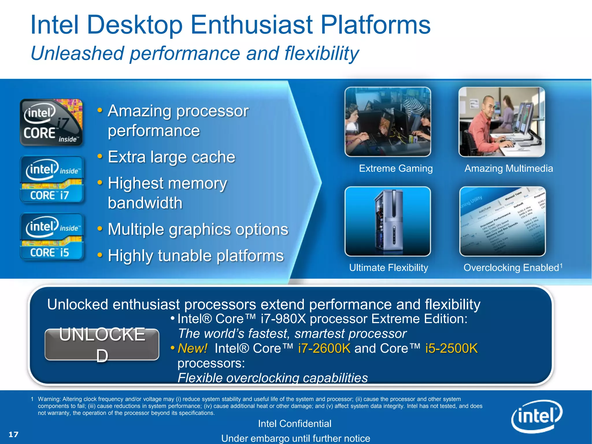 Intel Core second generation Sandy Bridge new models and specifications ...