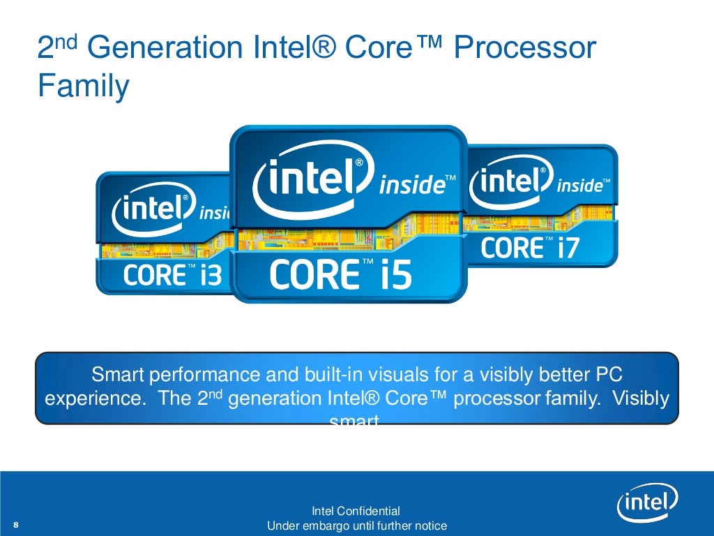 Intel Core second generation Sandy Bridge new models and specificatio…