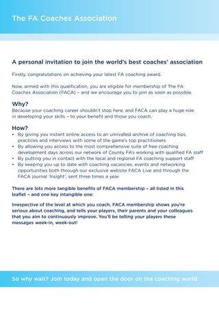 Join the FA's Coaching Association | PDF