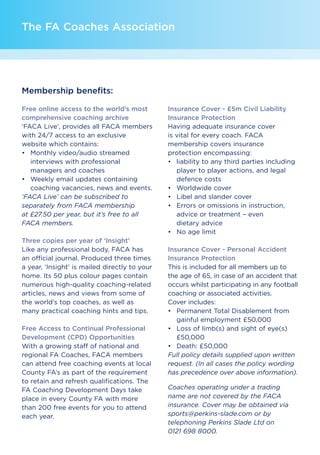 Join the FA's Coaching Association | PDF