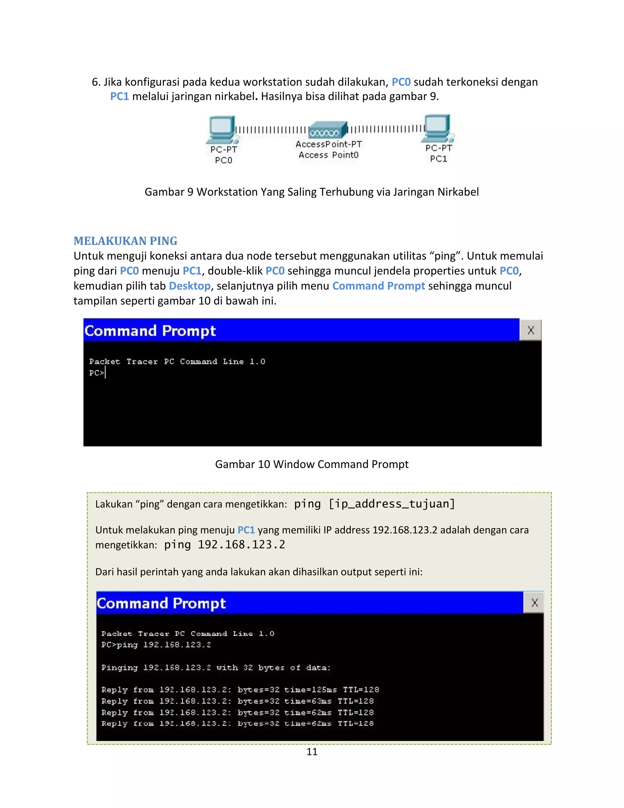 modul cisco packet tracer unutuk simulasi jaringan komputer | PDF
